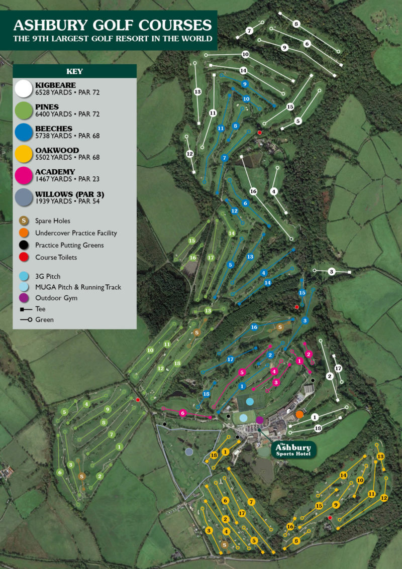 Our Golf Courseplans & Scorecards - Manor & Ashbury Resorts